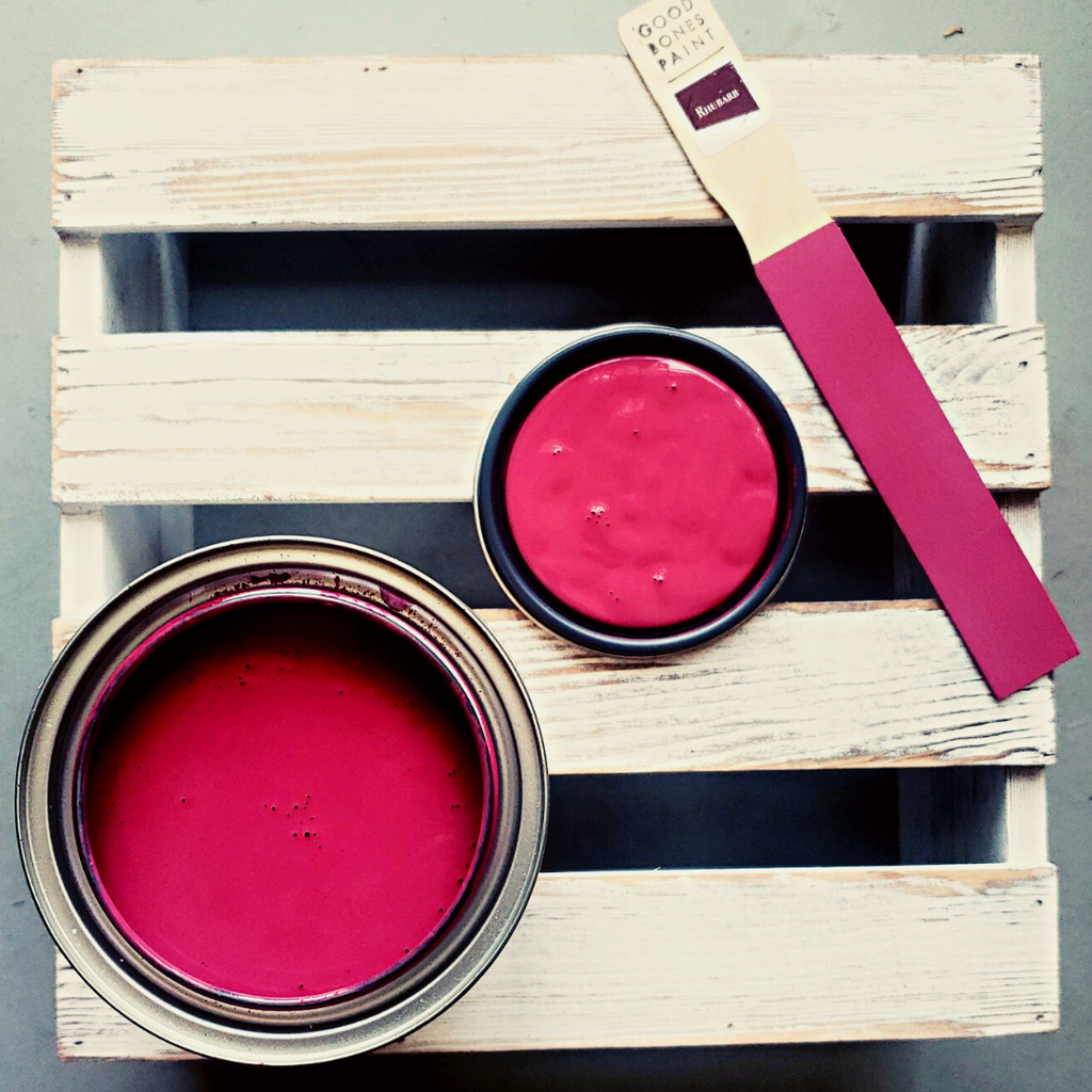 Rhubarb | Good Bones Paint | Absurdly Great Furniture Paint | Bold Color